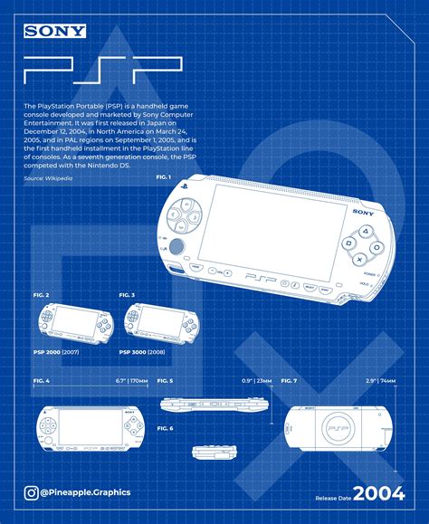 Fan Art Psp Vector Illustration Inspired By Blueprint Patent Style Drawings R Psp