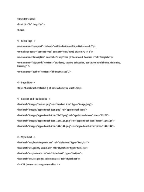 Photographer Detail Pdf Cascading Style Sheets Bootstrap Front