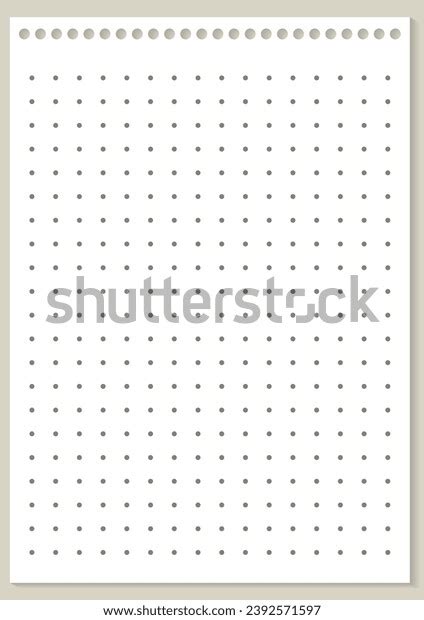 Graph Paper Printable Dotted Grid Paper Stock Vector Royalty Free Shutterstock