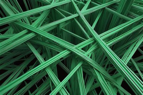 Premium Photo Intersecting Threedimensional Lines In Green Stock