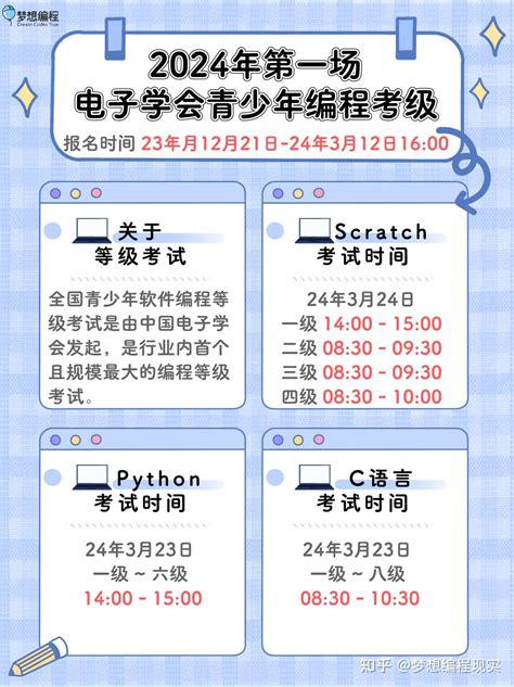 2024年3月电子学会青少年编程考级详情 知乎
