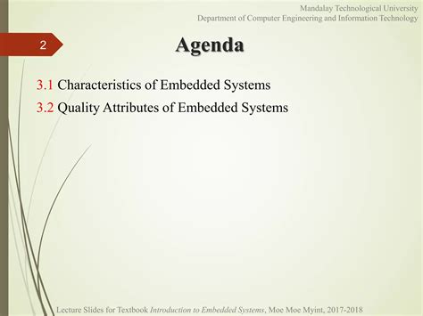 Chapter 3 Charateristics And Quality Attributes Of Embedded System Pptx