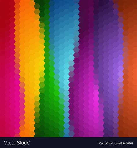 Multi Color Geometric Triangular Low Poly Vector Image