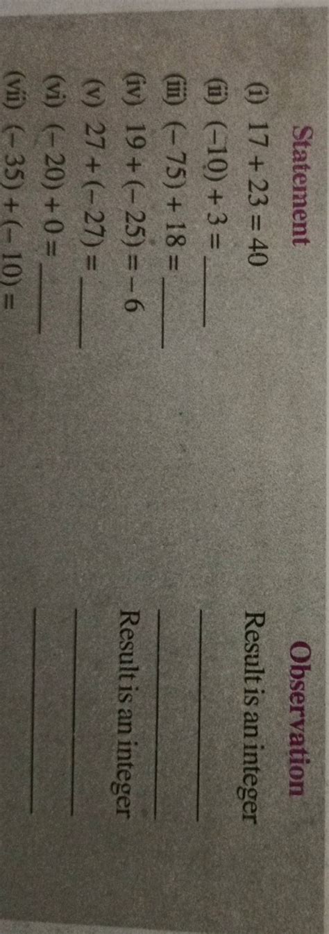 observation result is an integer result is an integer filo