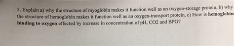 solved explain why the structure of myoglobin makes it