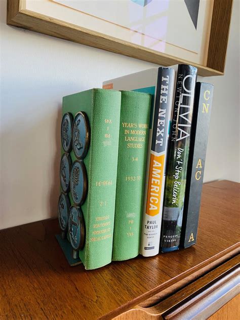 Vintage Mid Century Zodiac Brass Bookend Pair For Sale At 1stdibs