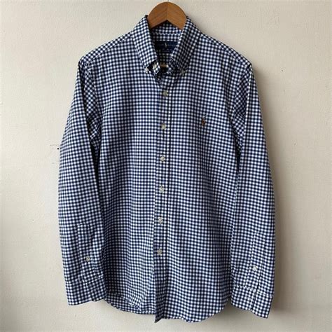 8524 폴로 랄프로렌 블루 체크 셔츠 90 ~ 헬로마켓