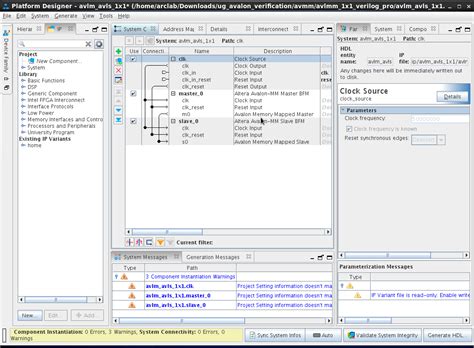 quartus v18 0 1 avalon verification ip suite update intel community