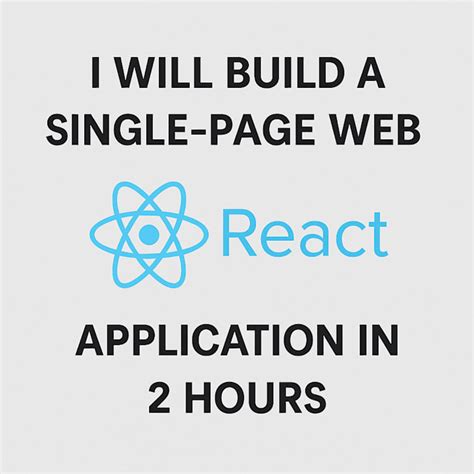 Build A Single Page Web Application Using React In 2 Hours By Dulangaheshan Fiverr