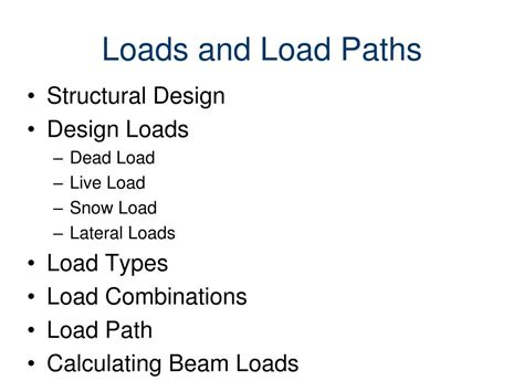 Ppt Loads And Load Paths Powerpoint Presentation Free Download Id423295