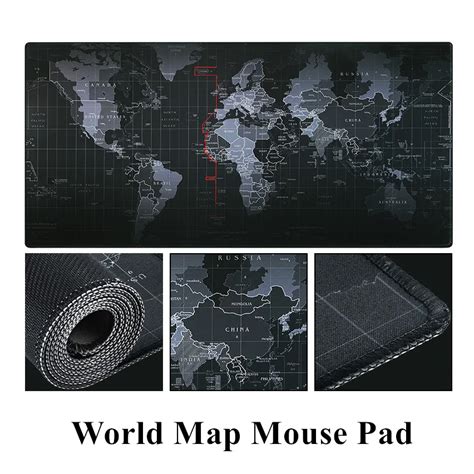 World Map Xl Mouse Pad Super Large Big Desk Cushion Table Keyboard Mat