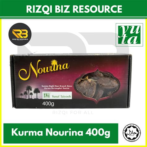 Yusuf Taiyoob Kurma Nourina Bertangkai Dates 400g Ready Stok Shopee