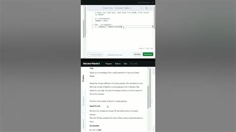 Hackerrank Python Set Setadd Codehacker Hackerrankpython
