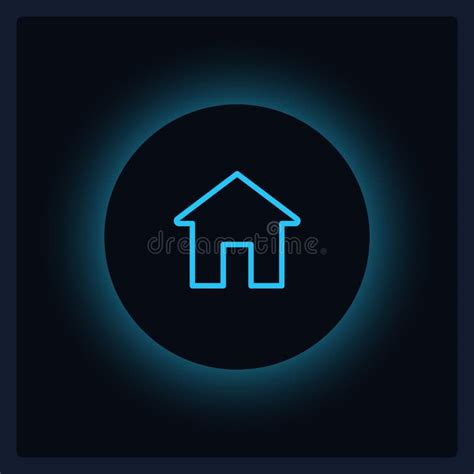 Focused Homepage Button Ui Element Template Stock Vector Illustration