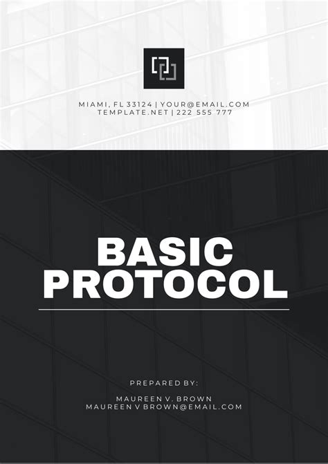 Free Basic Protocol Template To Edit Online