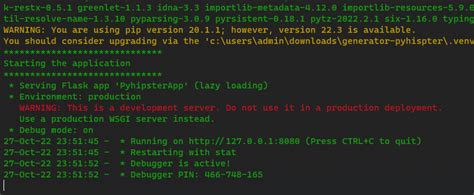 Requirements Generator Pyhipster
