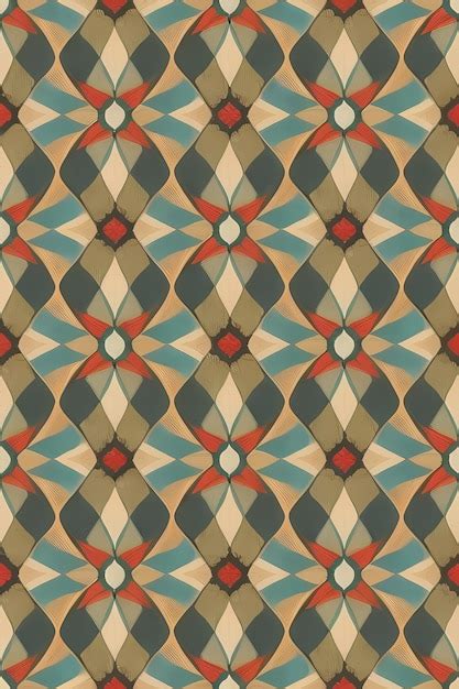 Premium Ai Image Abstract Geometric Seamless Patterns