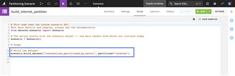 concept partitioning in a scenario dataiku knowledge base