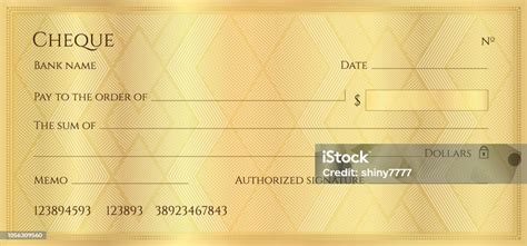 Vetores De Modelo De Cheque Cheque Talão De Cheques E Mais Imagens De