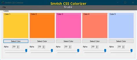 Sm4sh Css Colorizer Super Smash Bros Wii U Modding Tools