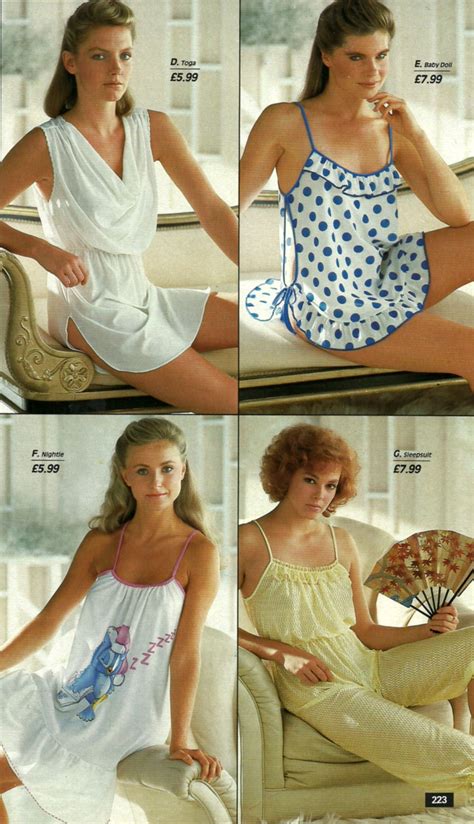 Frilly Nightgowns To Garfield Pajamas 1980s Womens Sleepwear Catalog