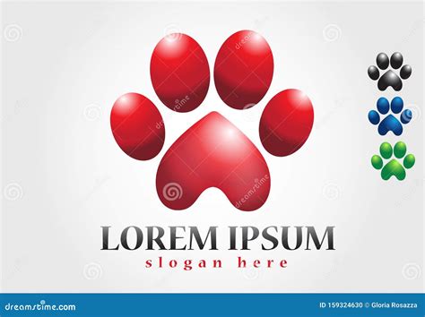 Paw Print Logo Vector Illustration 21617286