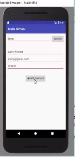Insert View Search Delete And Update Data In Sqlite Database Android