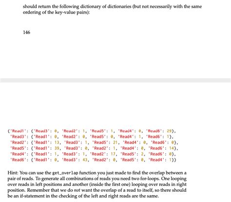 Solved Read The Sequencing Reads Into Your Program Write A