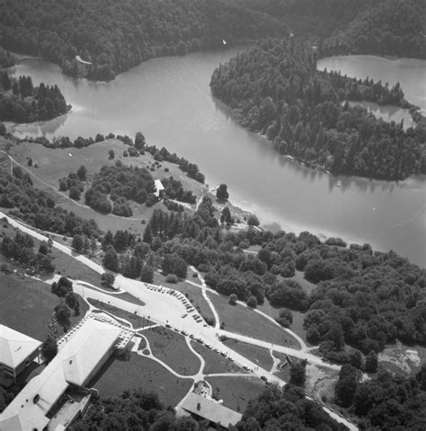 Pogled U Prošlost Plitvička Jezera Iz Zraka 1960 Godine Nacionalni Park Plitvička Jezera