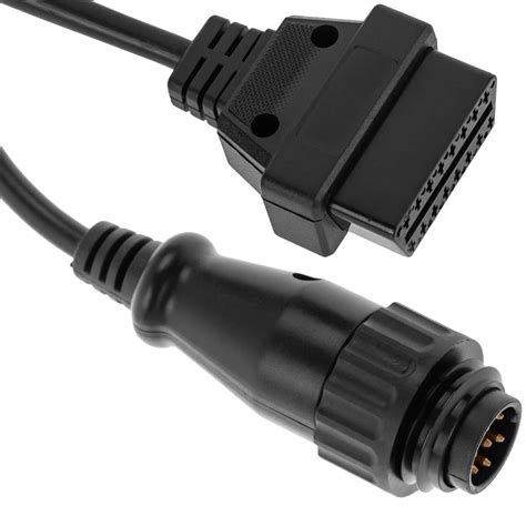 obd2 diagnostic cable to knorr 7 pin male connector cablematic
