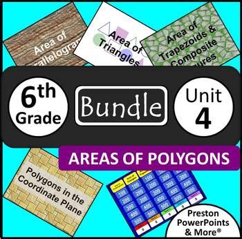 6th Area Of Polygons Bundle In A PowerPoint Presentation TpT