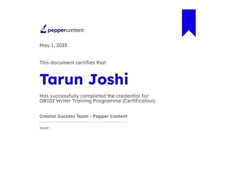 Tarun Joshi On Linkedin Im Happy To Share That Ive Obtained A New