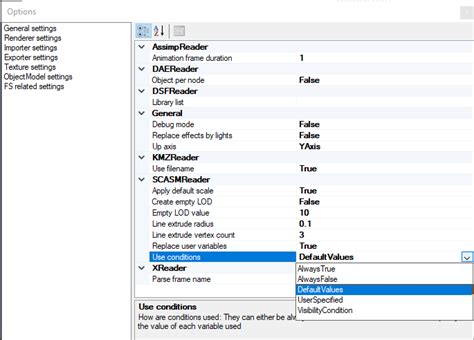 Condition Variable Options Fsdeveloper