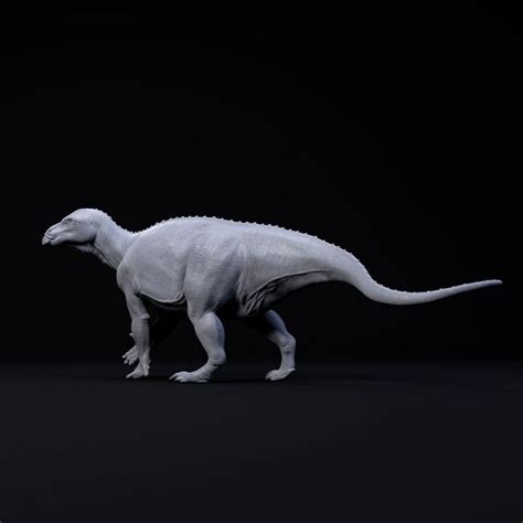 3d Printable Iguanodon Walking 1 35 Scale Pre Supported Dinosaur By