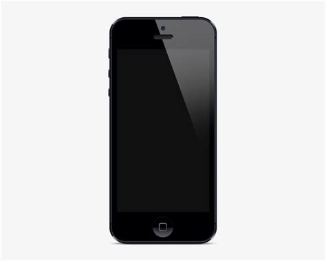 Iphone5 Black Front Iphone 5 Space Gray Front 628x622 Png Download Pngkit