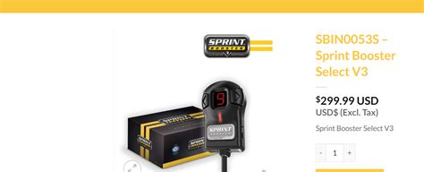 Wtb Sprint Booster Throttle Controller For Motorized Gas Pedal