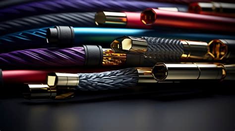 Premium Photo A Photo Of An Assortment Of Computer Cables