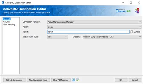 Help Manual Activemq Destination Component Kingswaysoft