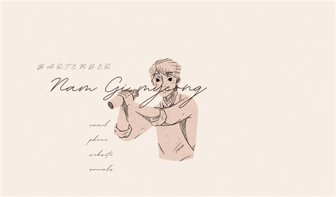 바텐더 명함 명함 포트폴리오 크몽