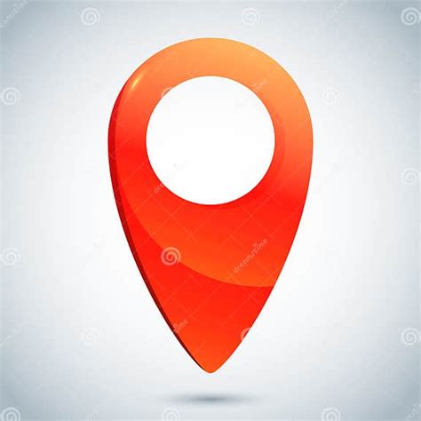 Cor Do Símbolo Do Vetor Gps Do Pinhão Do ícone De Localização