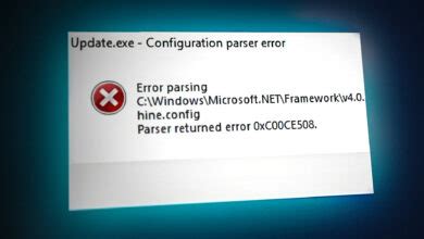 How To Fix Configuration Parser Returned Error Xc Ce