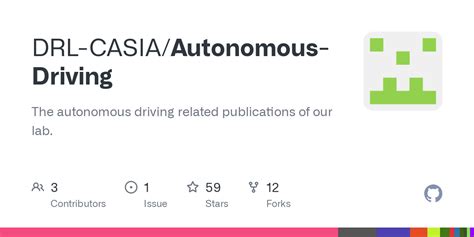 Github Drl Casia Autonomous Driving The Autonomous Driving Related Publications Of Our Lab