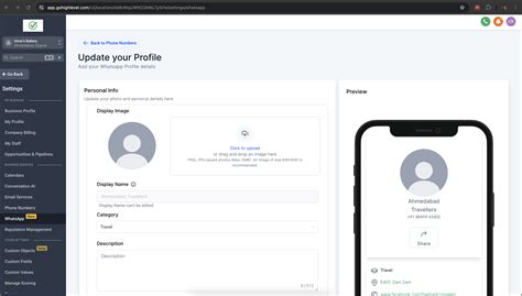Whatsapp Business Profile Management Highlevel Support Portal