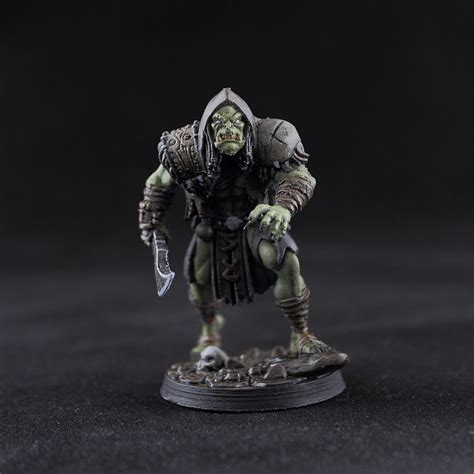 3d Printable Slice Orc Assassin 32mm Dnd By Rn Estudio