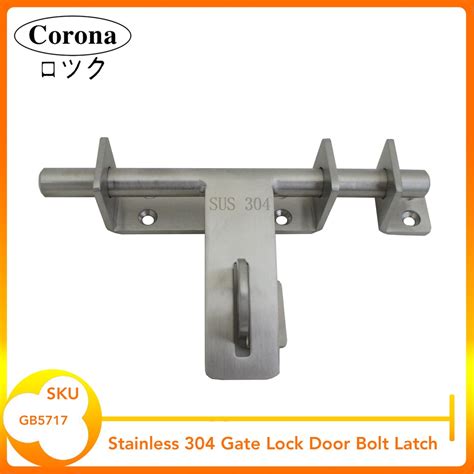 Stainless 304 Gate Lock Door Bolt Latch For Padlock Shopee Philippines