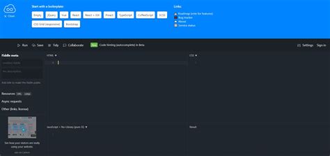 推薦兩個線上網頁程式代碼測試平台jsfiddle、codepen Aidec