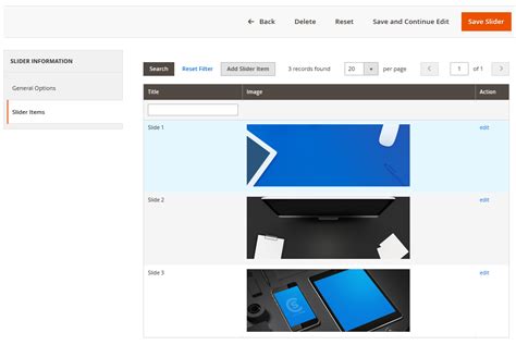 Magento 21x How To Add Slides Filmslider Zemez Support