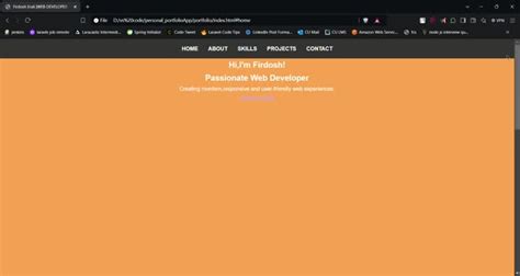 Firdosh Eraki On Linkedin Webdevelopment Portfolio Internship Prodigyinfotech