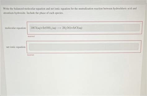 Solved Write The Balanced Molecular Equation And Net Ionic Chegg