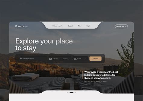 hotel booking web design figma